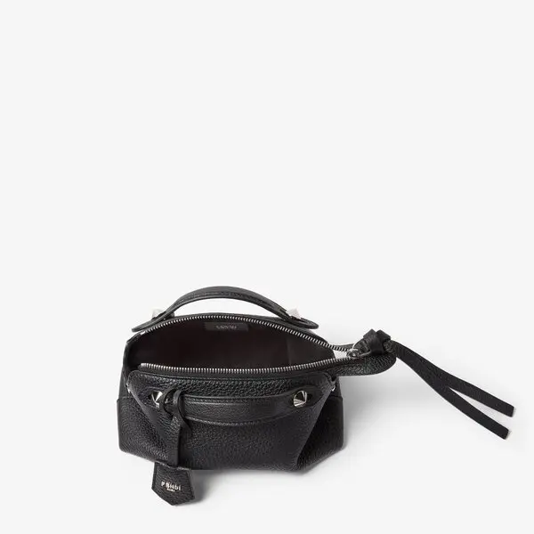 Fendi By The Way Soft Mini Black Cuoio Romano Leather Mini-bag